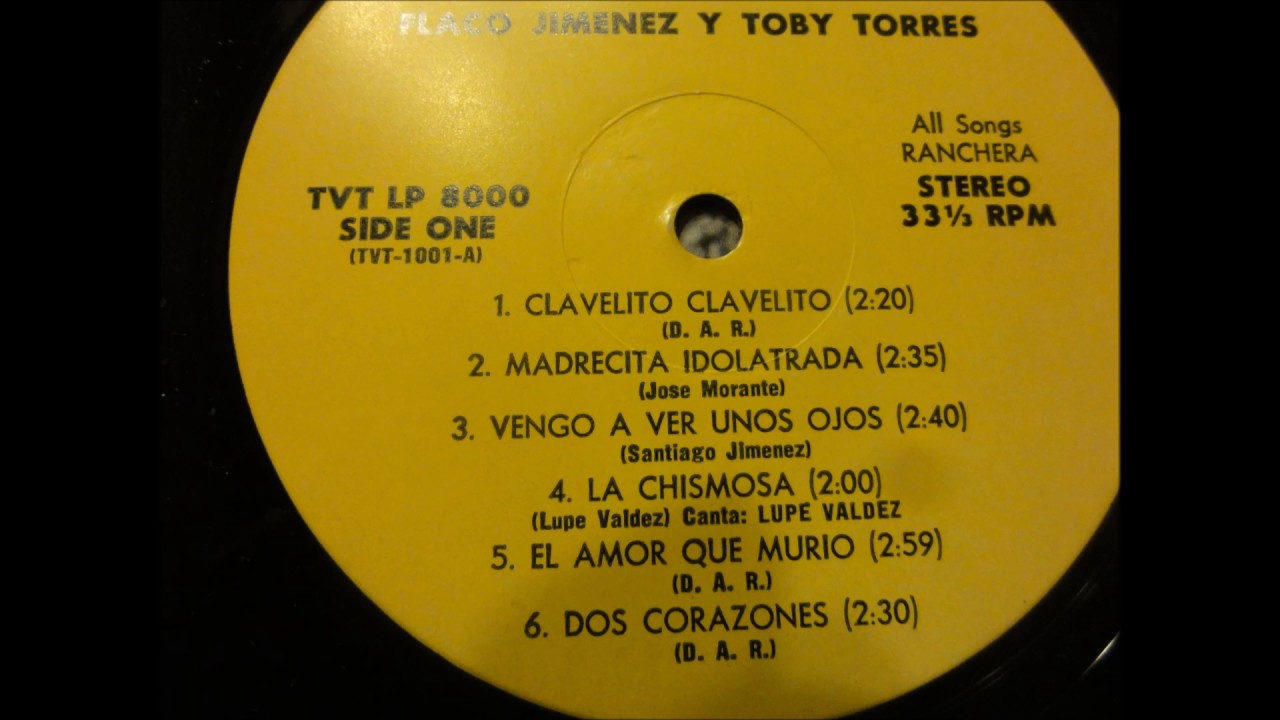 flaco jimnez y toby torres dos corazones - YouTube