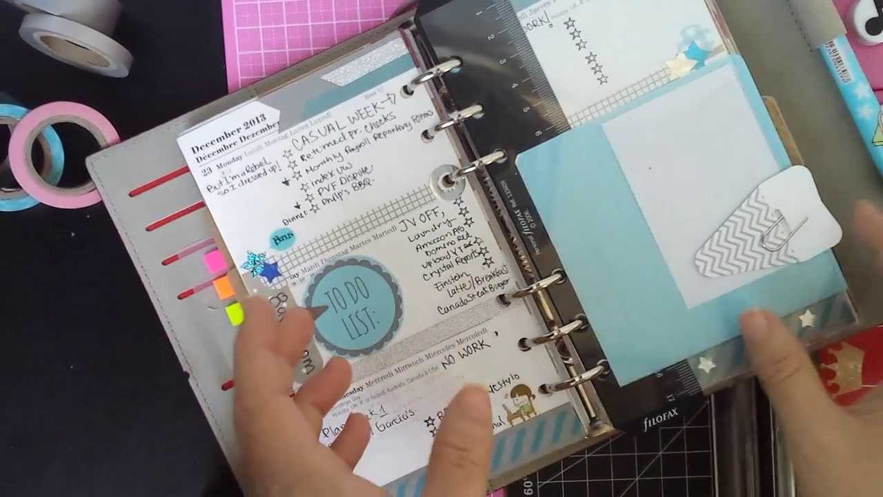 DIY - Clear Filofax Folder/ Envelope - YouTube
