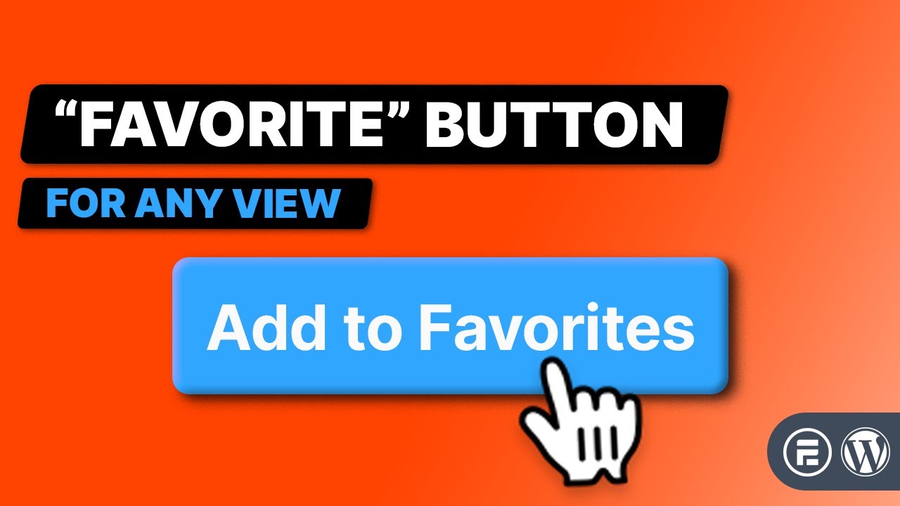How to Add a Favorites or Bookmark Button to Formidable Forms - YouTube