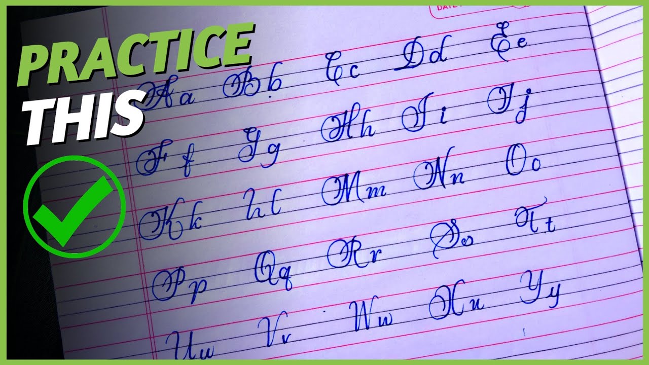 COMPLETE A-Z Cursive Writing GUIDE॥ - YouTube