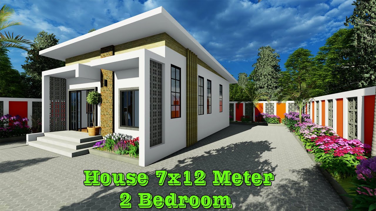 Home Design 7x12 with 2 bedrooms - YouTube