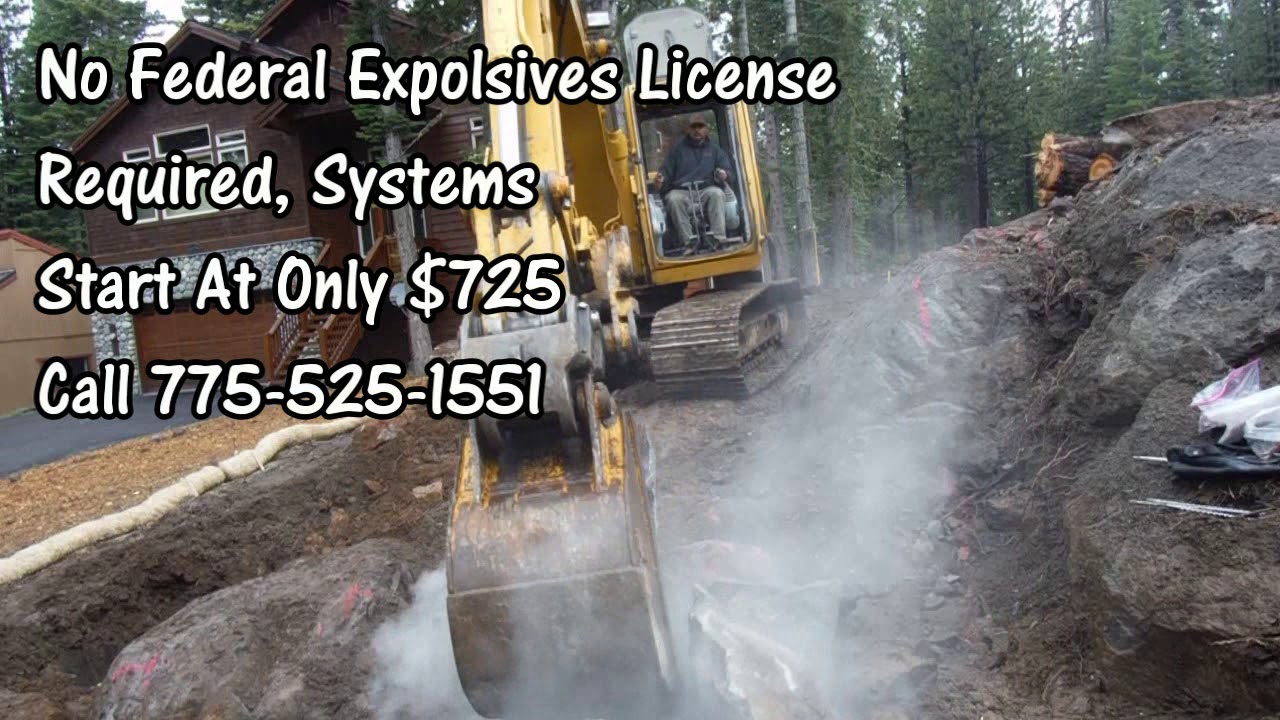 SierraBlaster 2020 Demo Video, Blasting Boulders Without An Explosives ...
