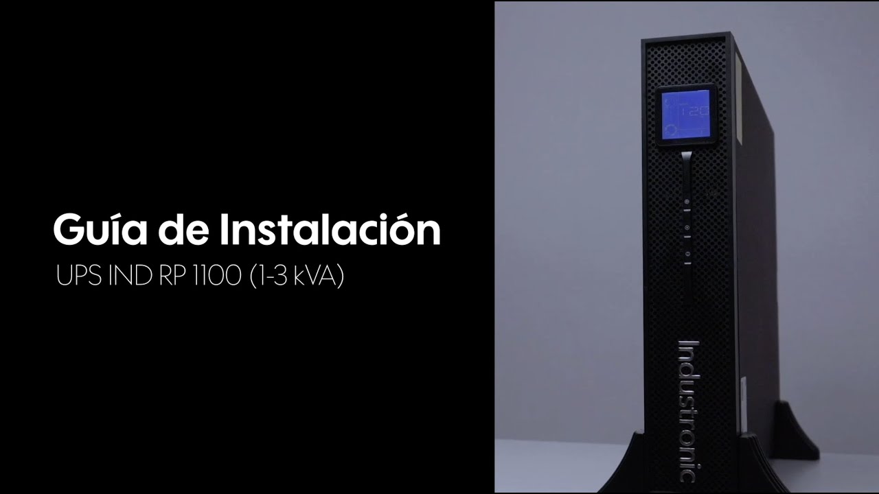 UPS-IND IND RP 1100 (1-3kVA) | Guía de Instalación - YouTube
