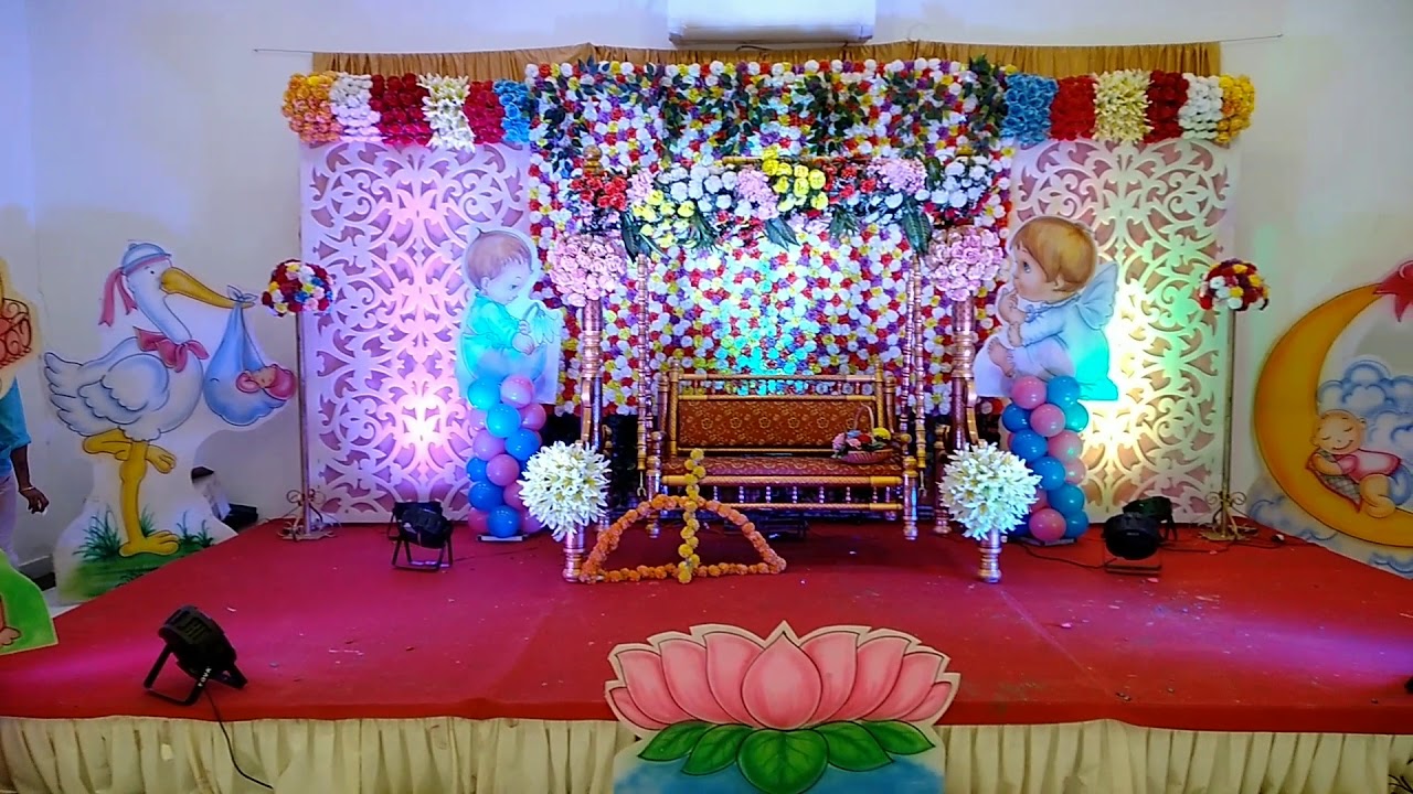 Dohale jewan decorations , baby shower decorators - YouTube