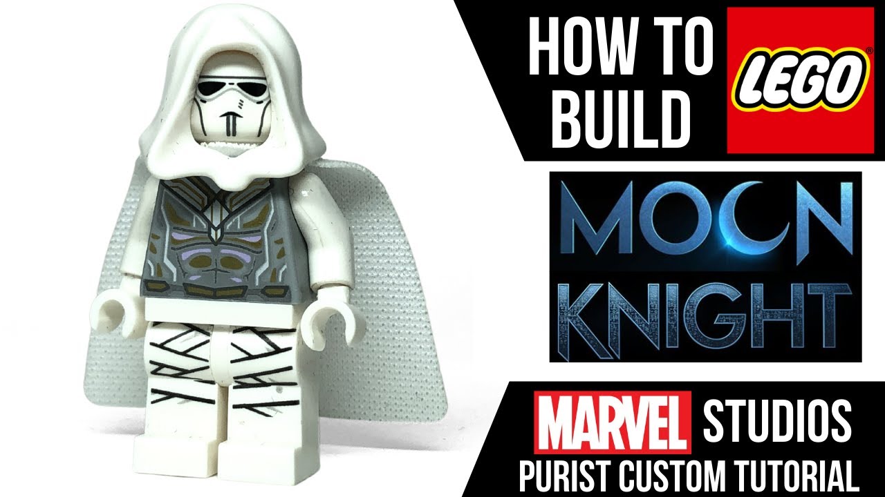 LEGO MOON KNIGHT Custom Minifigure Tutorial - YouTube