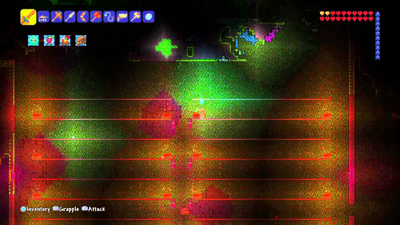 Terraria Plantera Boss Fight - YouTube