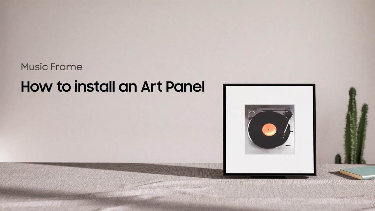 How to install an Art Panel on the Music Frame - YouTube