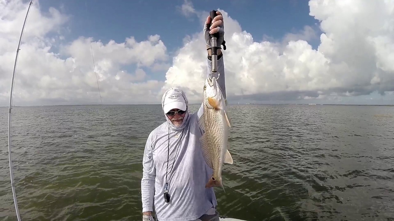 Catching Redfish in skinny water - YouTube