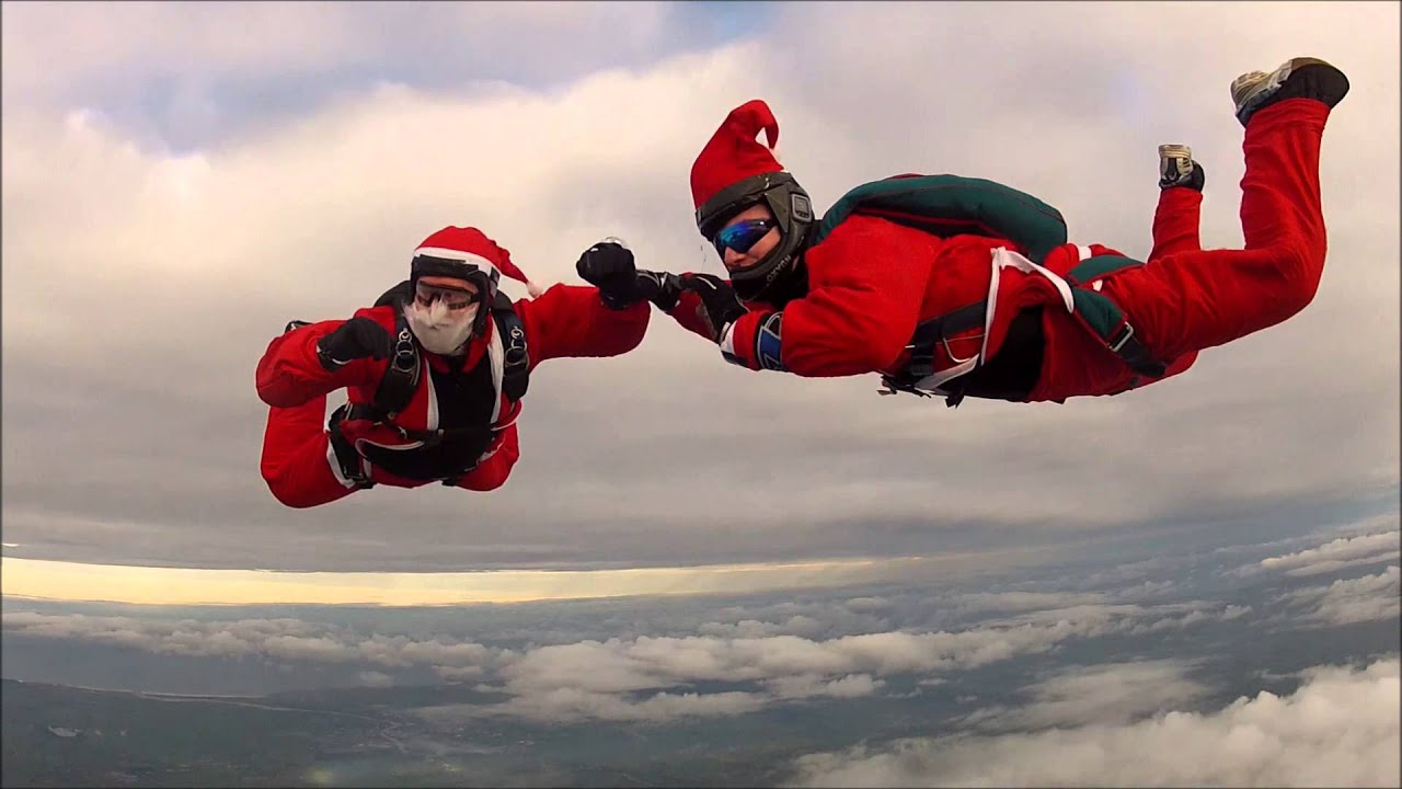 2013 Santa Skydive - YouTube