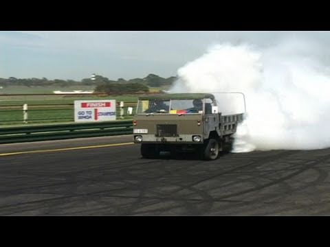 Forward Control Land Rover Burnout - YouTube