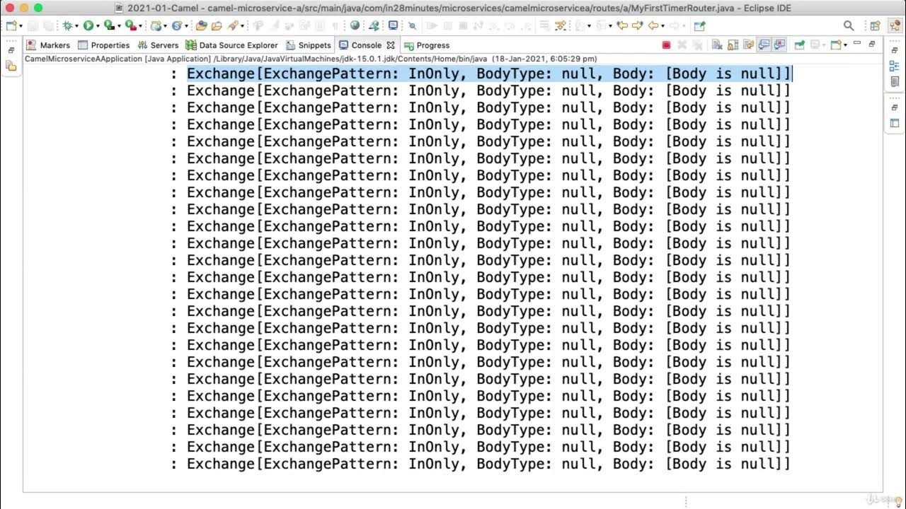 Step 03 - Creating your first Apache Camel Route - YouTube