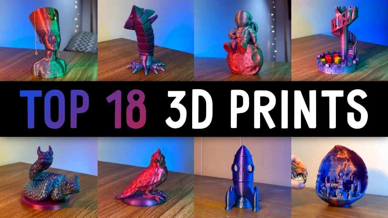 Top 18 Best TRICOLOR 3D Prints - YouTube