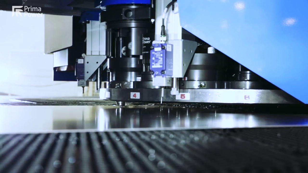 Prima Power Combi Genius Punching Laser Cutting Cell - YouTube