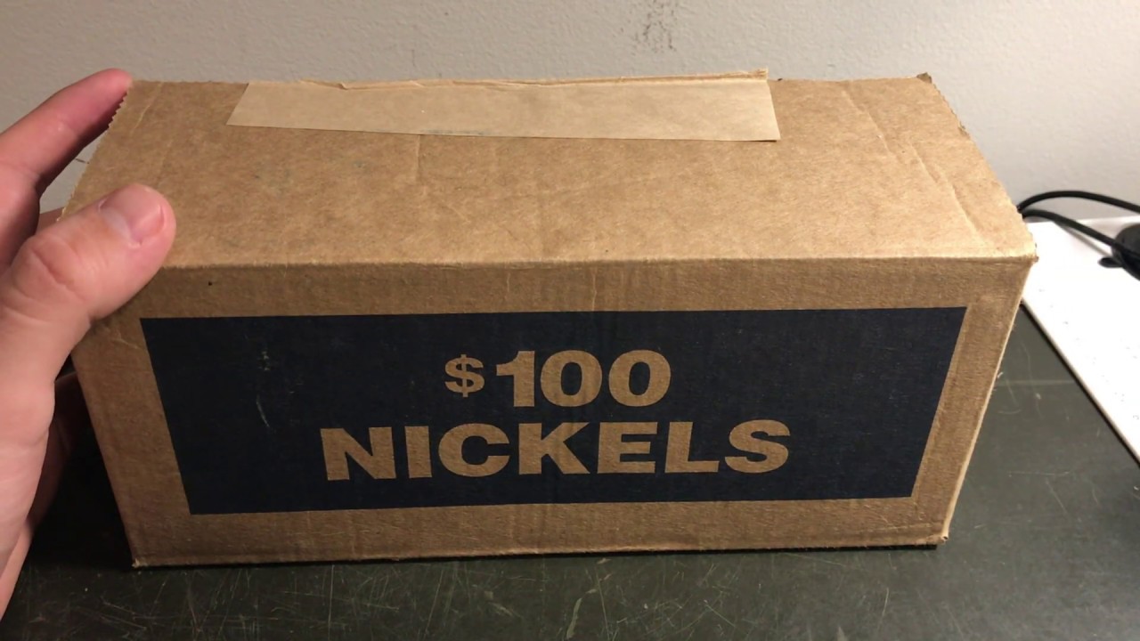 Brinks Box of Nickels Box #1 - YouTube