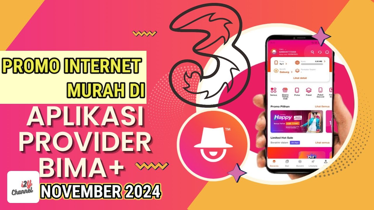 PAKET INTERNET MURAH di Aplikasi BIMA Tri NOVEMBER 2024 | paket tri ...