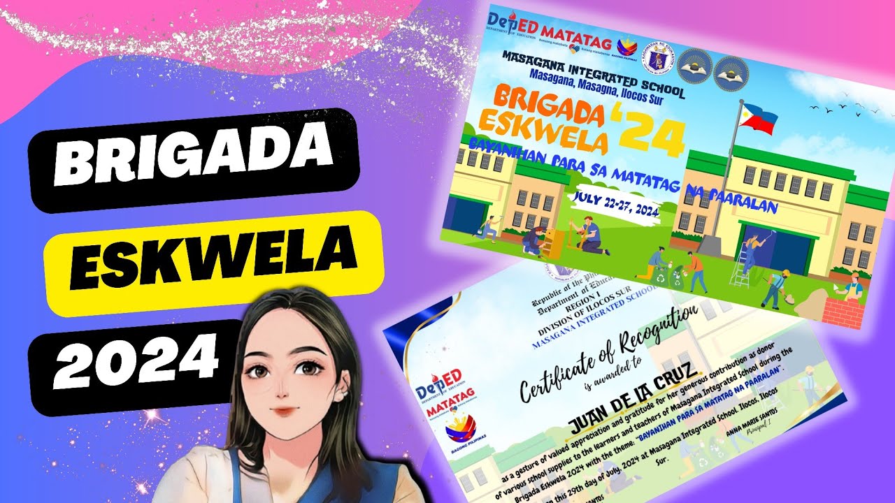 BRIGADA ESKWELA 2024 | NATIONAL LEARNING CAMP 2024 | TARP & CERT # ...