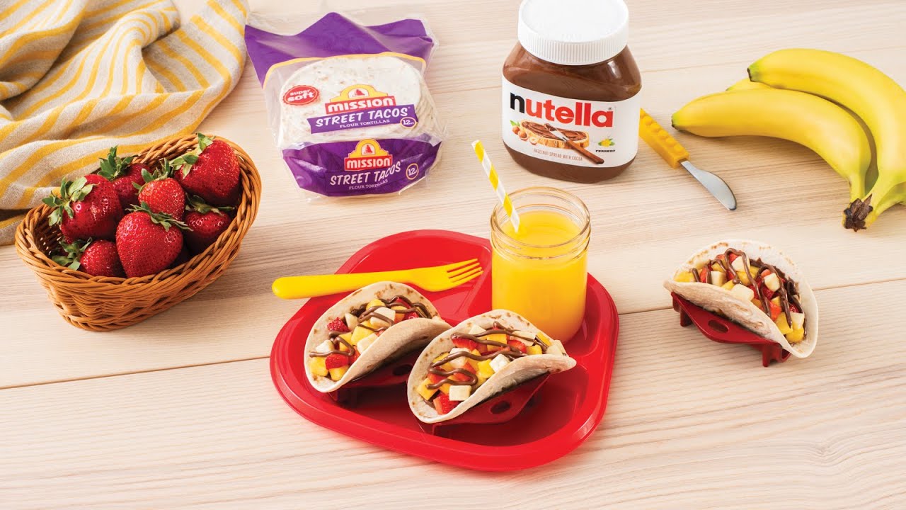 Make Ahead Breakfast Tacos with Nutella - YouTube