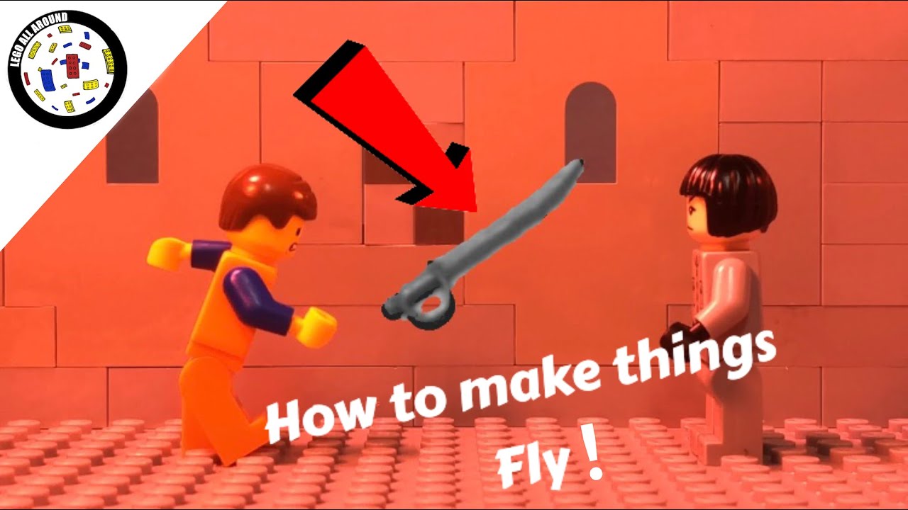 How to make things fly! ( Simple! ) / lego stop motion tutorial - YouTube
