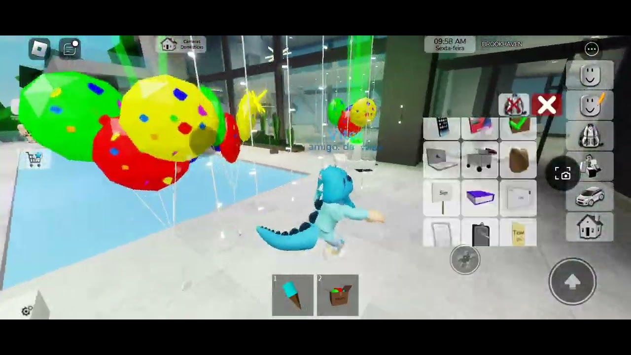 festa do canal da minha amiga (brincando com a vava) roblox (brookhaven ...