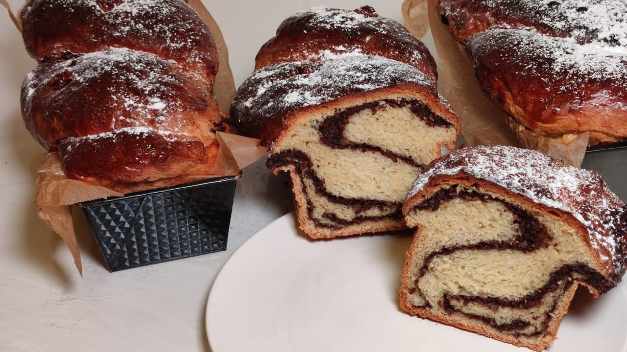 Cozonaci pufoși cu nuca și cacao,reteta pentru cei începători dar și ...