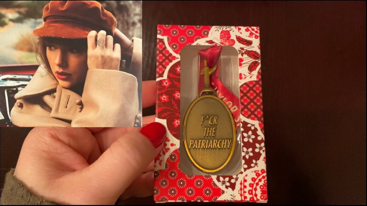 Unboxing Taylor Swift Red Taylor’s Version Patriarchy Keychain Ornament ...