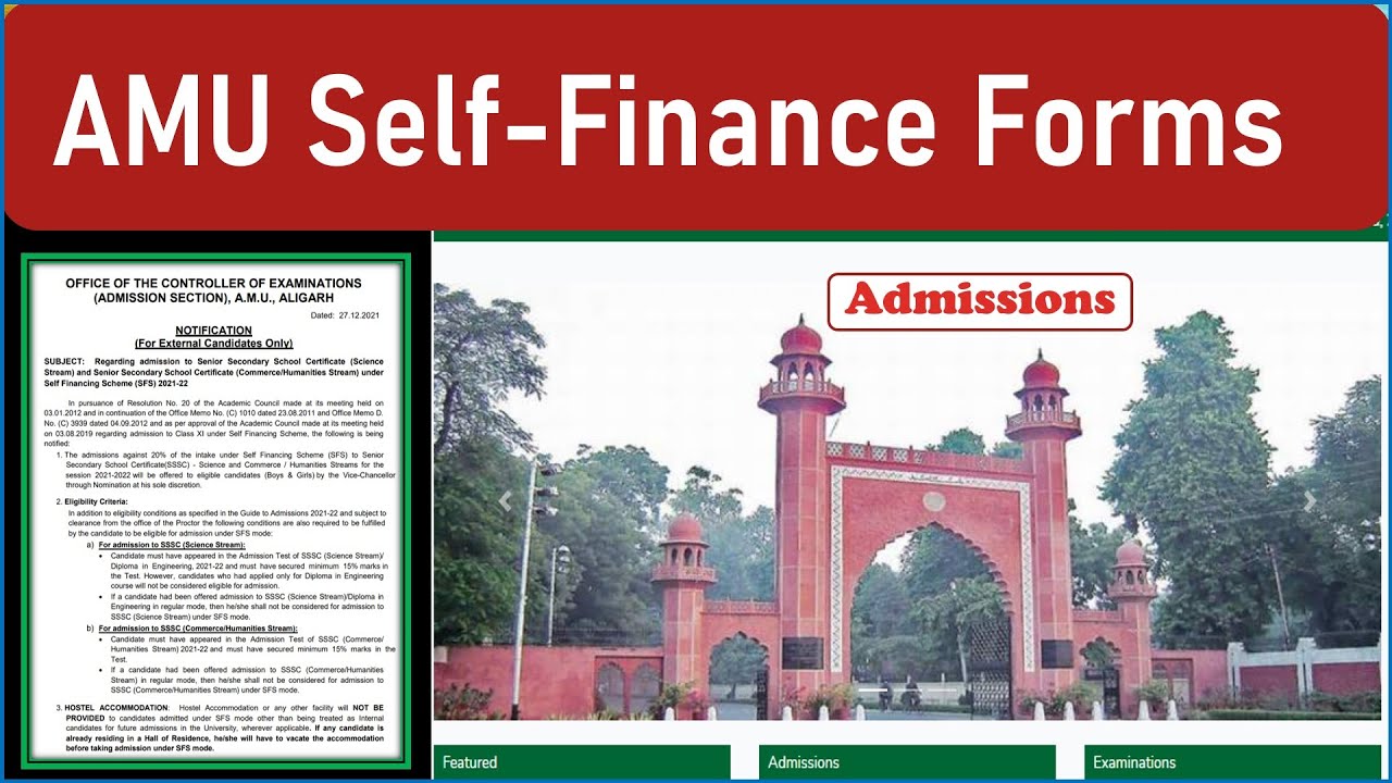 AMU Self Finance Admission 2021 AMU Self Finance amu-self-finance-admission-2021-amu-self-finance