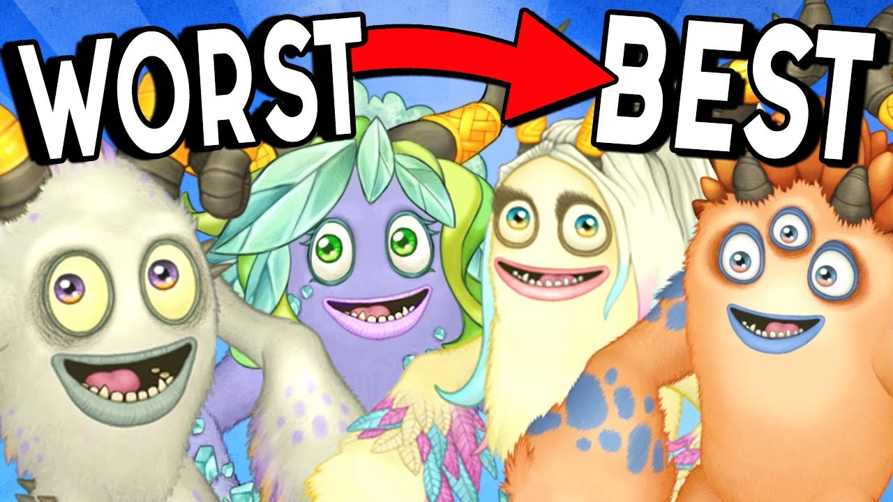 Ranking ALL Werdos BEST to WORST in Singing Monsters - YouTube