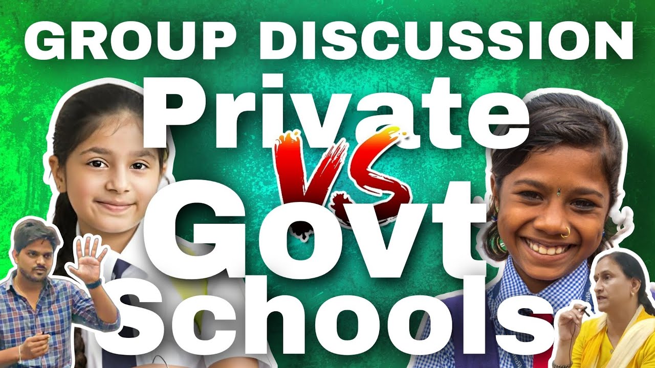 Group Discussion in English | Govt Vs Private Schools Debate - YouTube