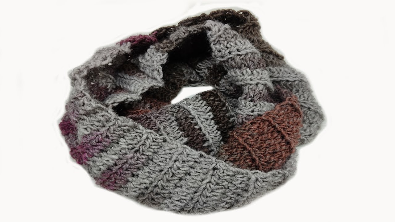 Tutorial Sciarpa infinity facilissima - YouTube