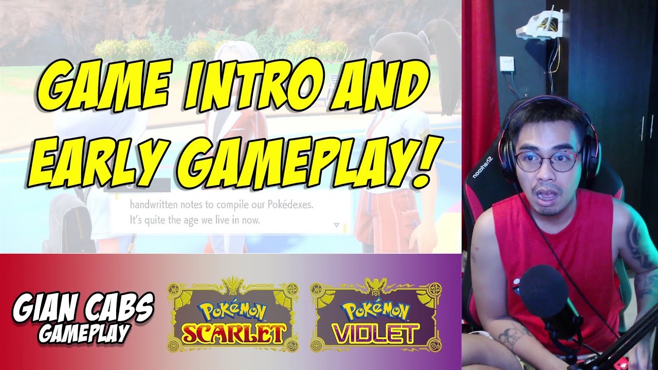 Pokemon Scarlet Game Intro and Early Gameplay | Gian Cabs Pokemon ...