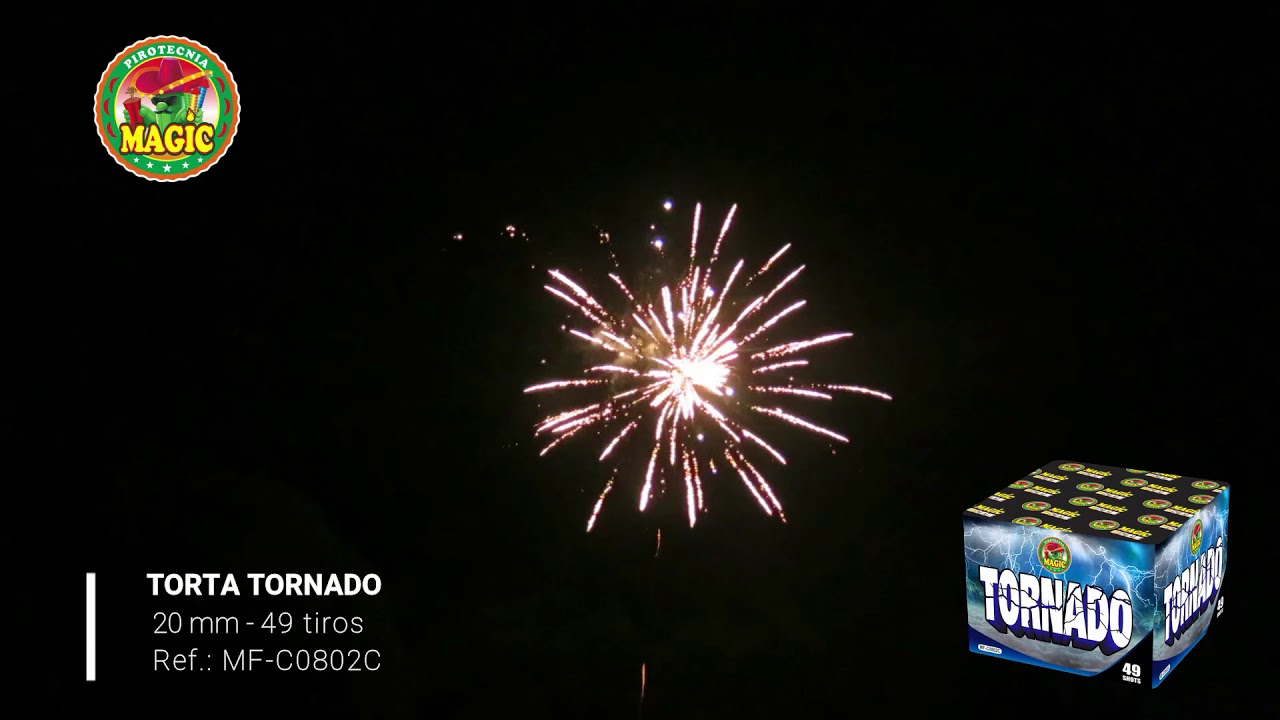 PIROTECNIA MAGIC - TORTA TORNADO 49 TIROS (REF. MF-C0802C) - YouTube