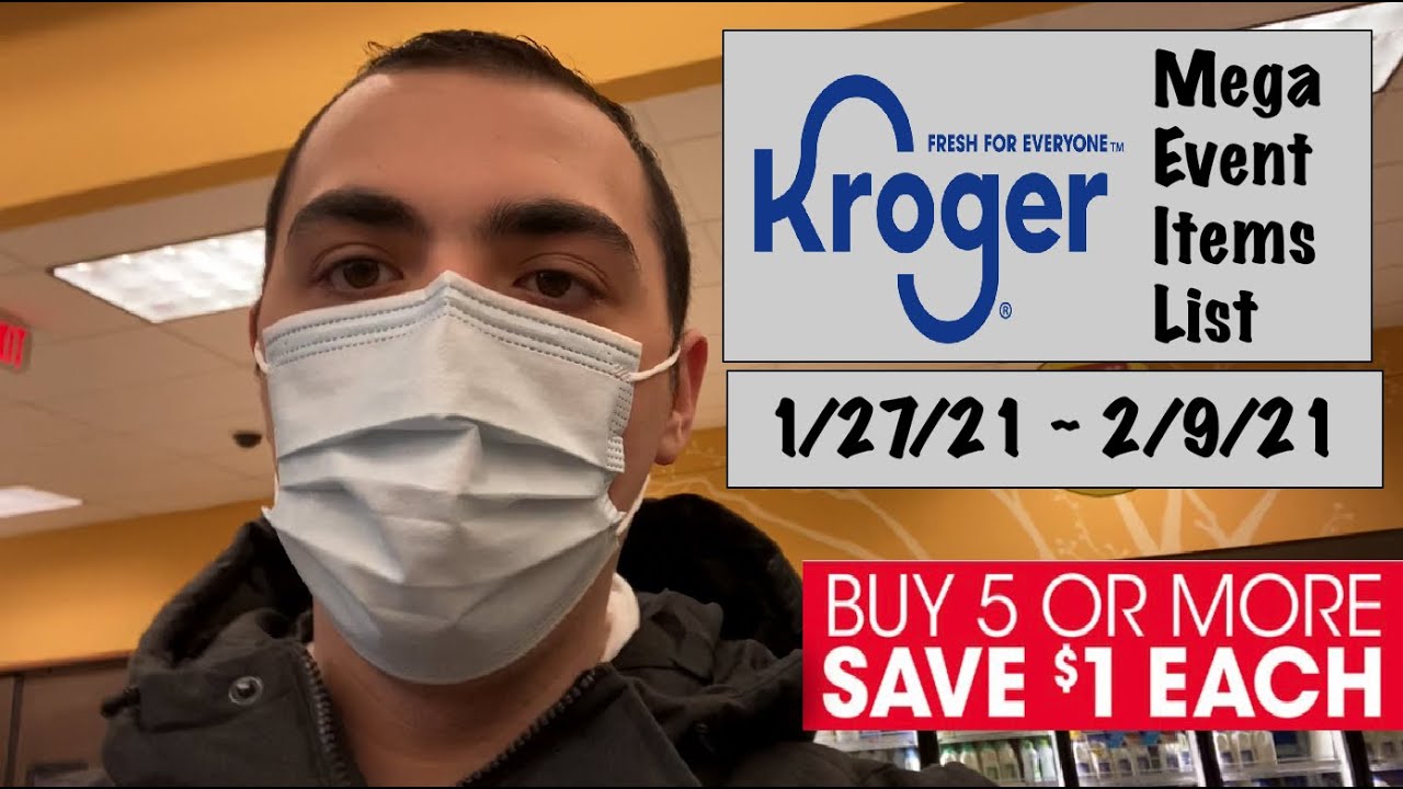 Kroger Mega Event Participating Items List ~ 1 27 21 2 9 21 Youtube