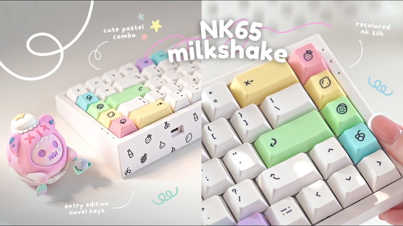 unbox - NK65 milkshake edition 🍒 นี่มันคีย์บอร์ดหรือขนมกันเนี่ยย ...