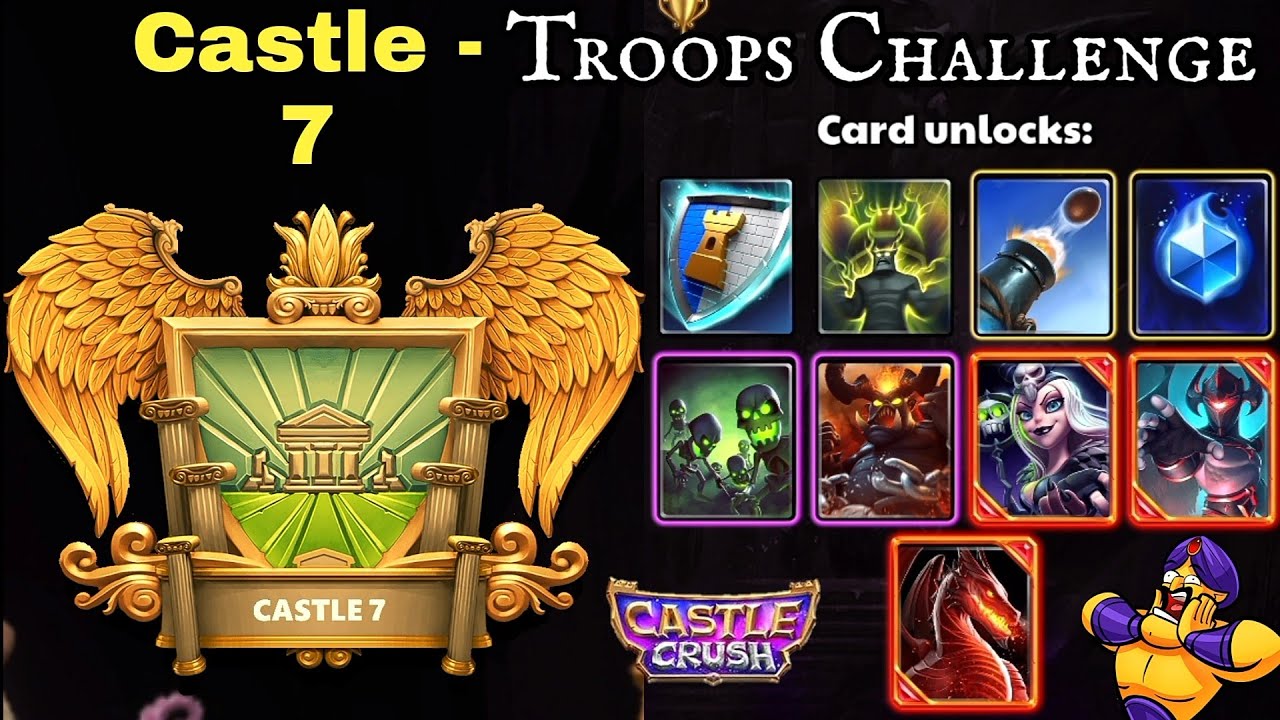 Using Angelic Temple Castle 7 Troops Only! Castle Crush - YouTube