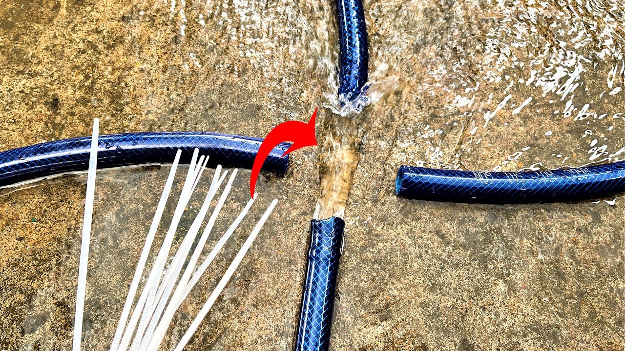 Can Plastic Wire And Pvc Pipe Connect 4 Flexible Hoses? - YouTube