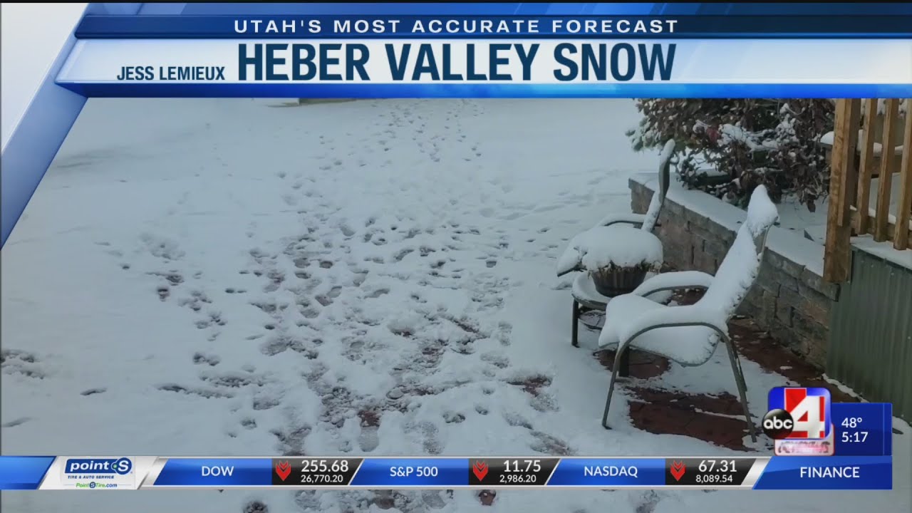 Snow in Heber and Park City - YouTube