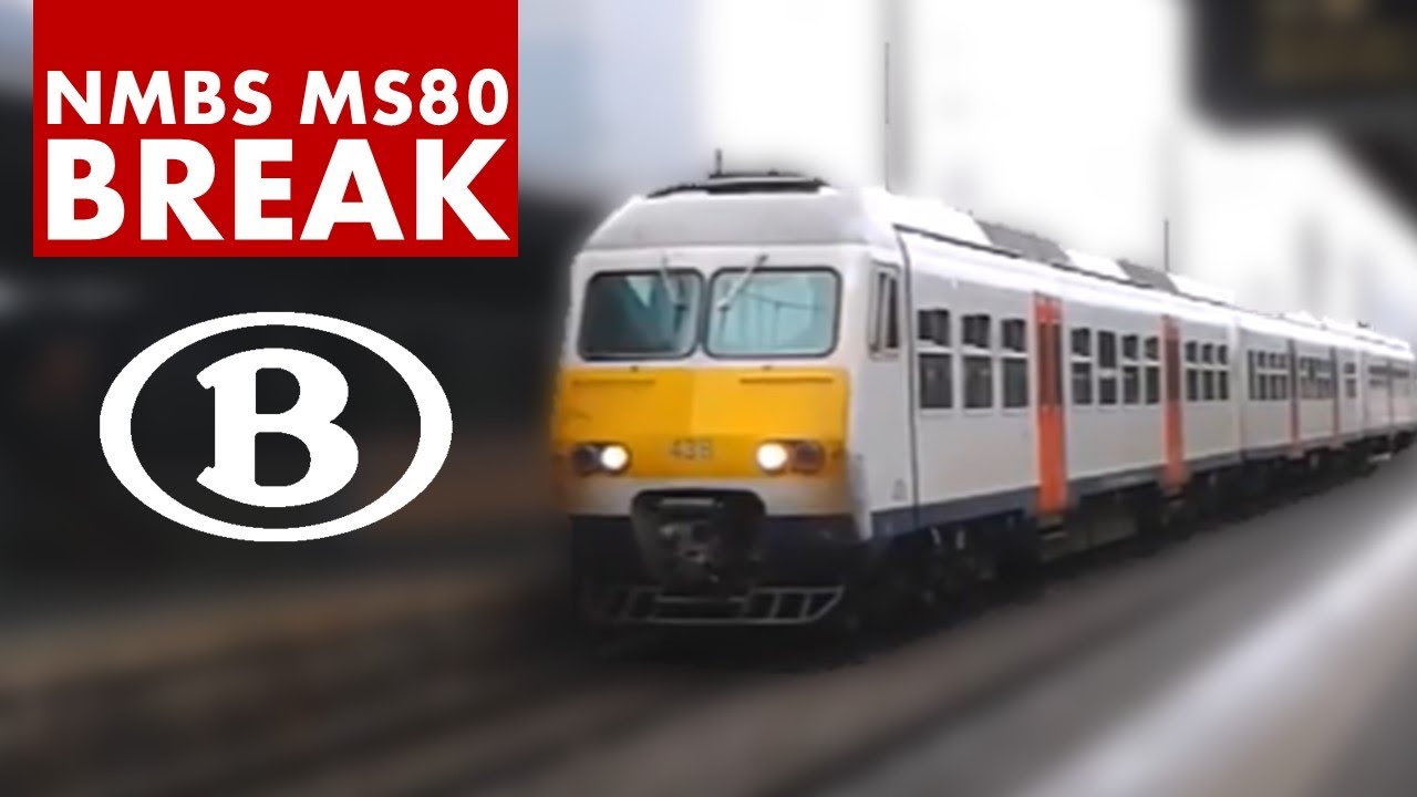 Brussels: NMBS MS 80 "Break" / SNCB AM80 "Break" - YouTube