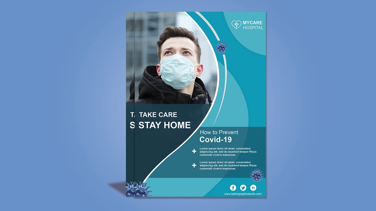 Creative A4 Flayer Design in photoshop cc tutorial - YouTube