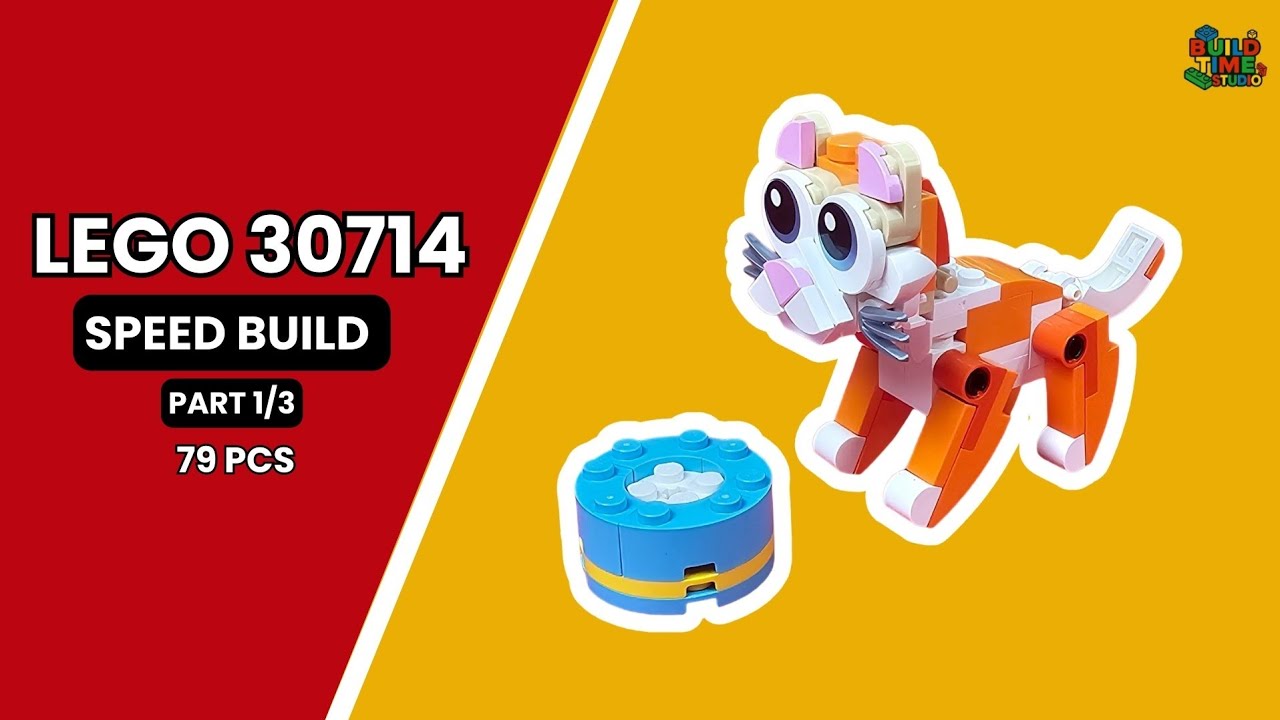 LEGO Creator 3-in-1 ORANGE CAT Speed Build 🐱 | Set 30714 | Part 1 🚀 ...
