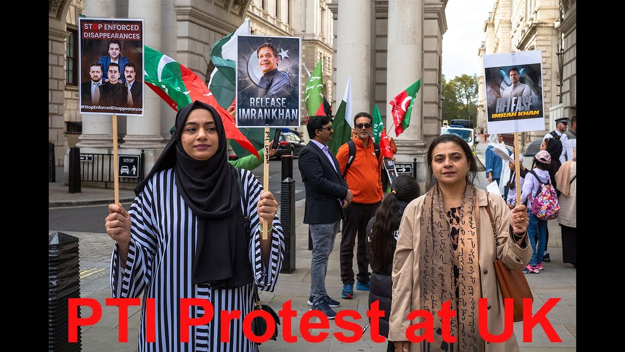 UK -Big protest in support of Chairman PTI Imran Khan INA News - YouTube