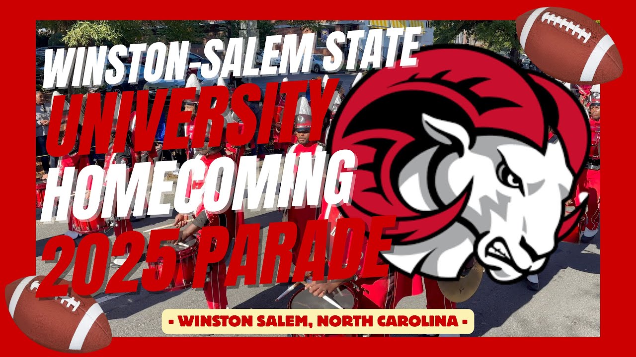 Winston-Salem State University 2025 Homecoming Parade - YouTube