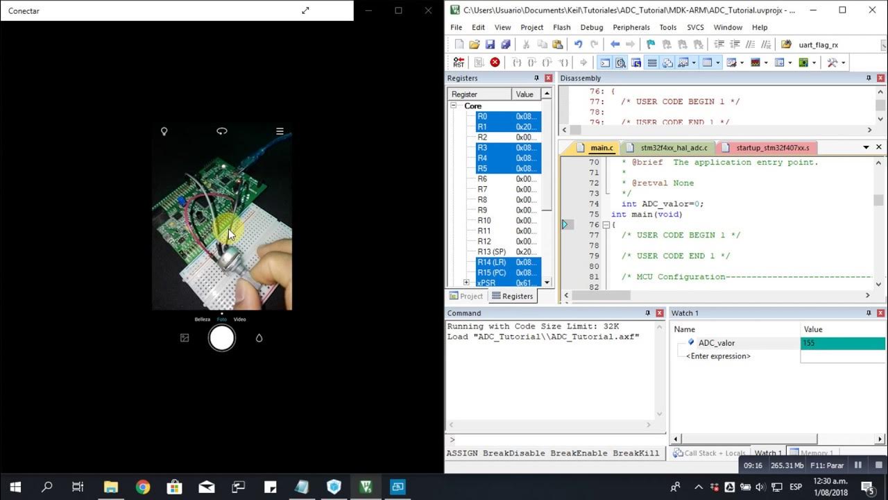 Tutorial ADC STM32F4 en Keil - YouTube