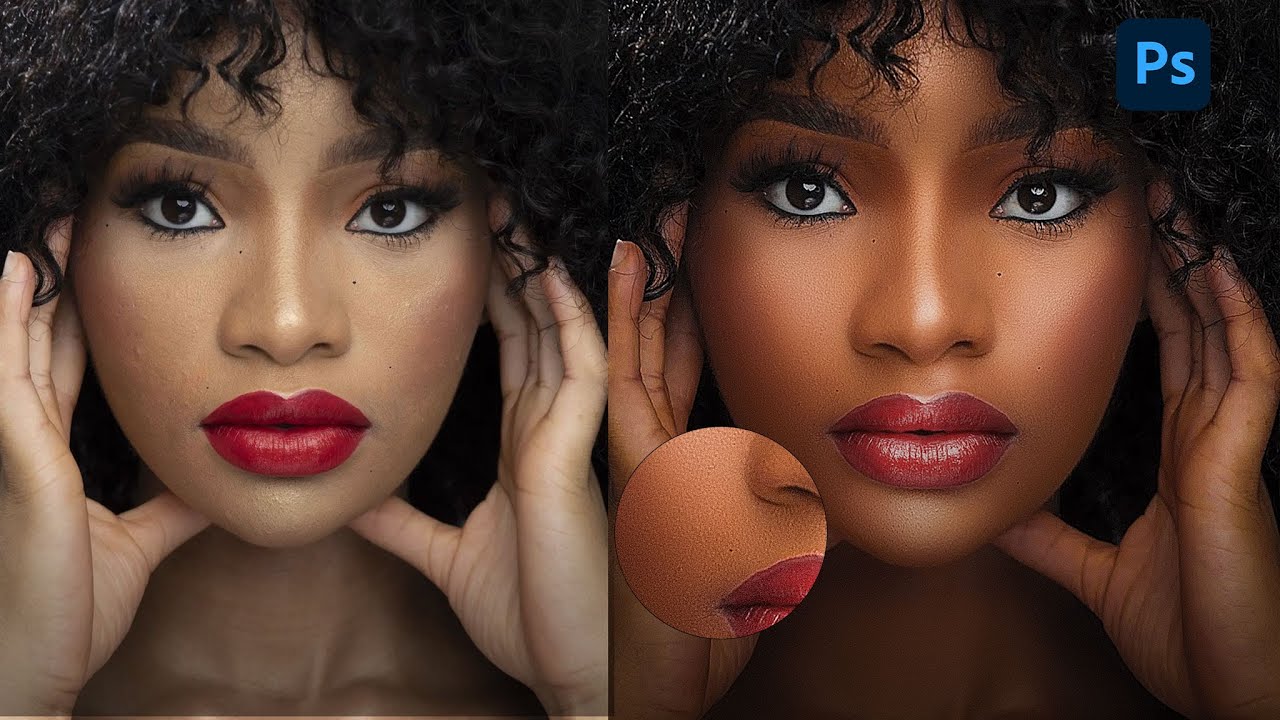 Create a Highly Realistic SKIN TEXTURE in Photoshop! - YouTube