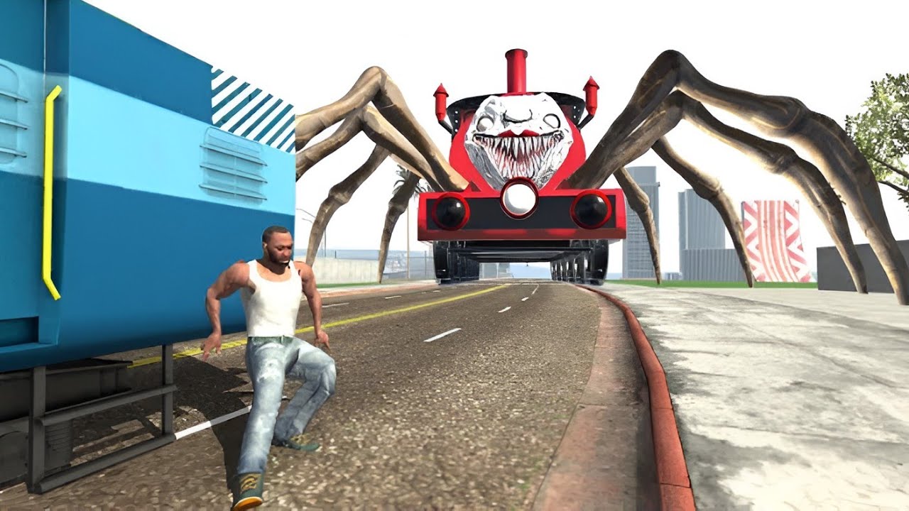 Franklin Fight Giant Cho-cho Charles Train -INDIAN BIKES DRIVING 3D ...