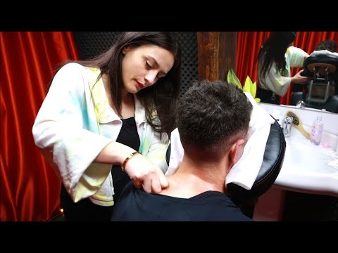 [ASMR] Miss Melek - Full Back Massage With Relaxing Voice (Subtitled)