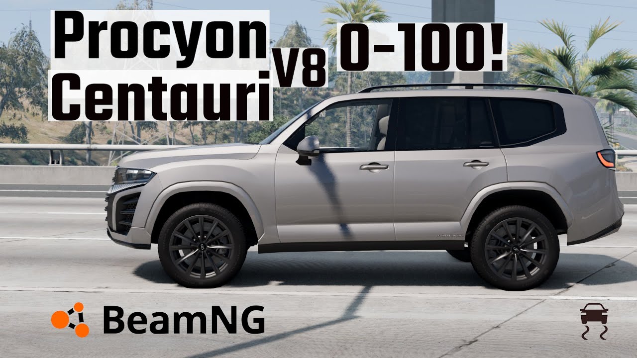 Procyon Centauri 4.4 V8 Twin Turbo - Acceleration - BeamNG.drive - YouTube