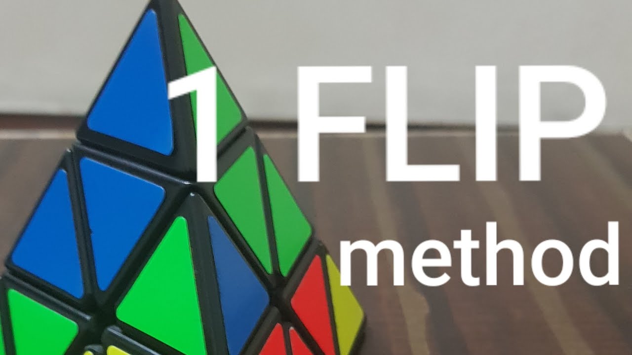 1 FLIP METHOD ON PYRAMINX (VERYY EASYY) - YouTube