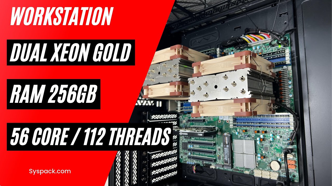 Dual Xeon 56 Core 112 Threads - Rendering test & Benchmark - YouTube