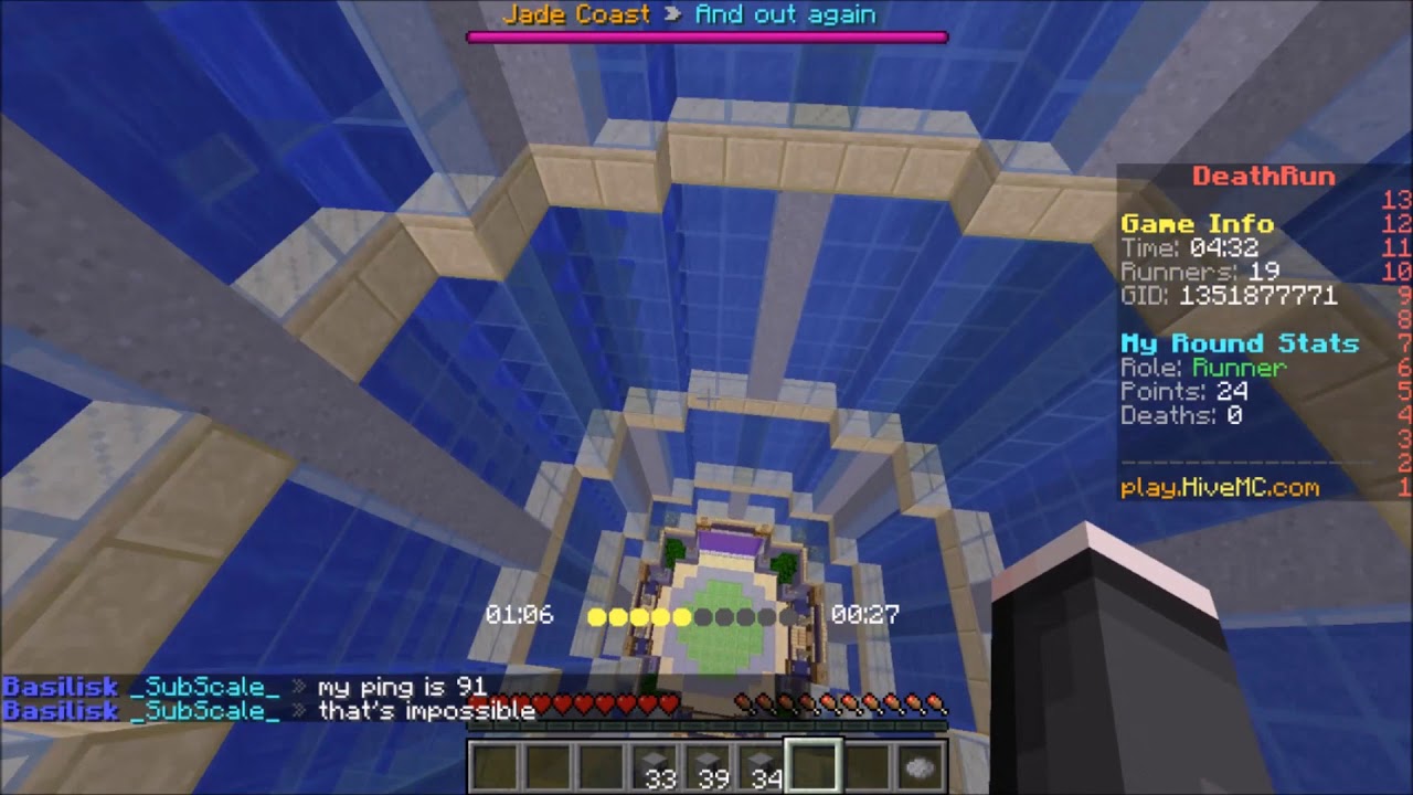 HiveMC DeathRun - Jade Coast - 1:06.593 - YouTube