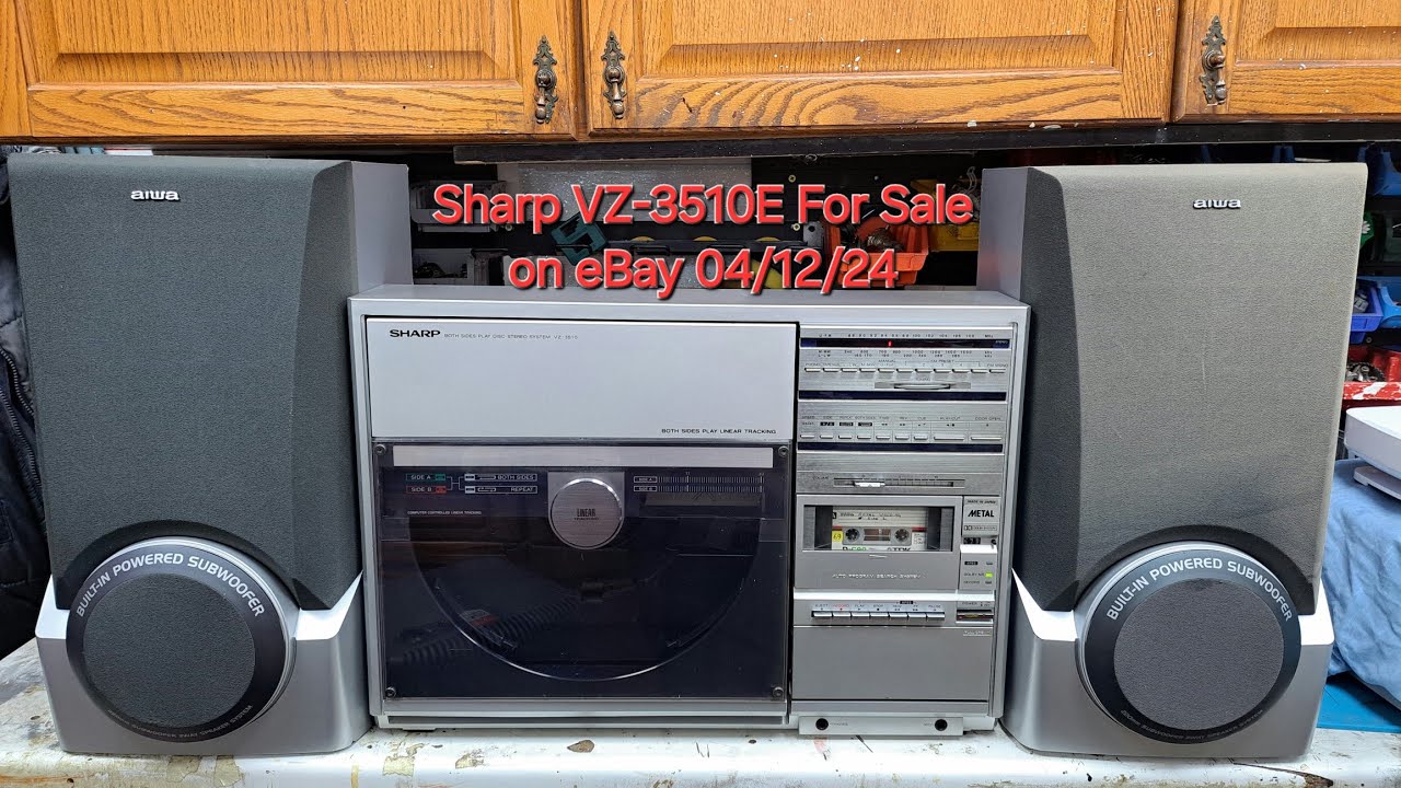 Sharp VZ-3510E Vertical Linear Tracking Record Player Music System Ebay ...